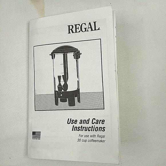 Regal | Kitchen | Vintage Regal Coffee Maker 3 Cup Urn Electric ...